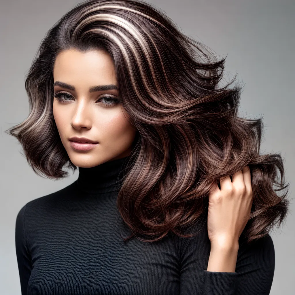 Cabelo com mechas invertidas: inovação e estilo
