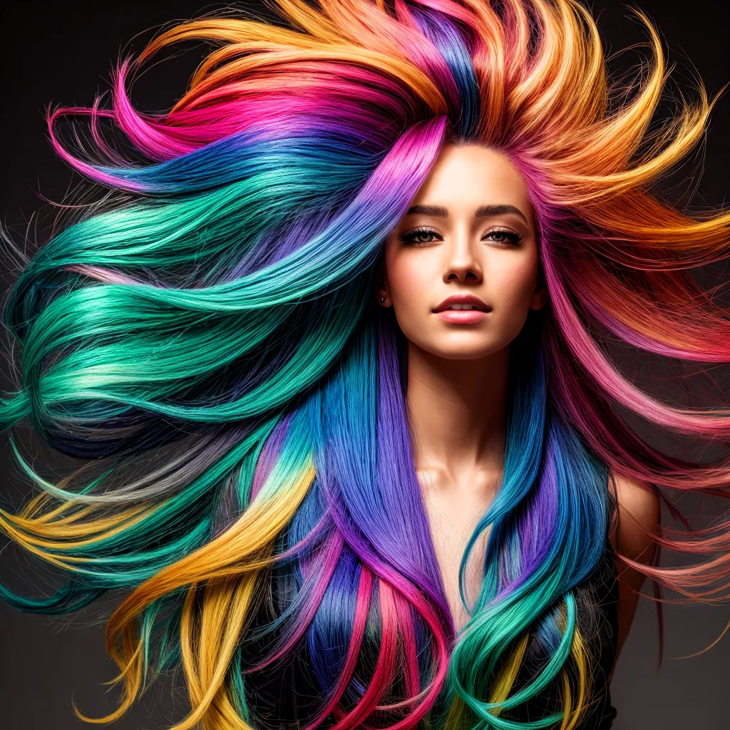 Cabelos com efeito splashlight