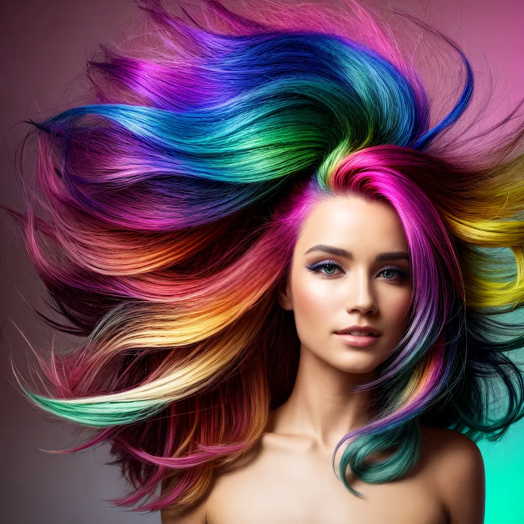 Cabelos com efeito splashlight