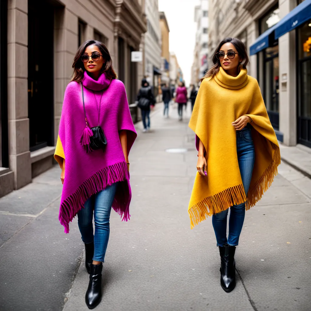 Ponchos na Moda Contemporânea: Uma Peça Versátil para Todas as Estações