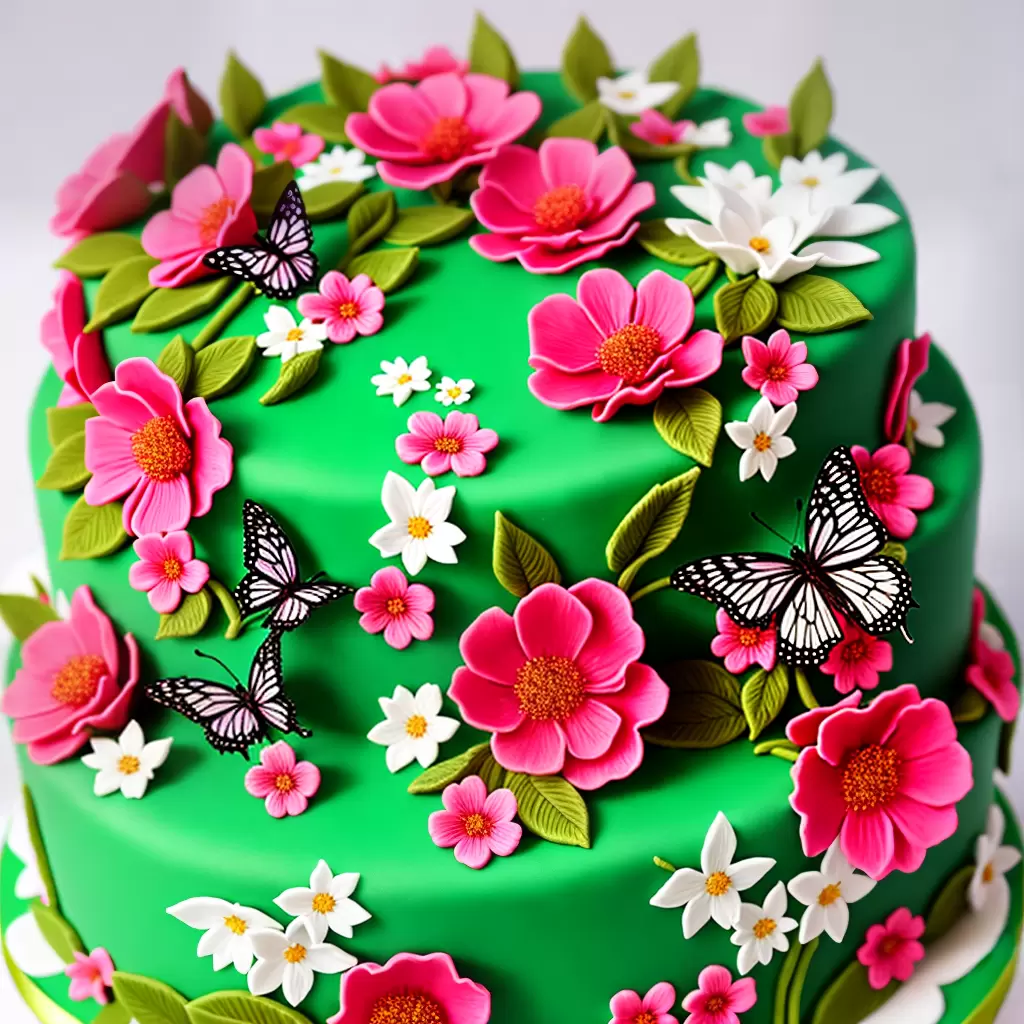 A arte de decorar bolos com pasta americana.