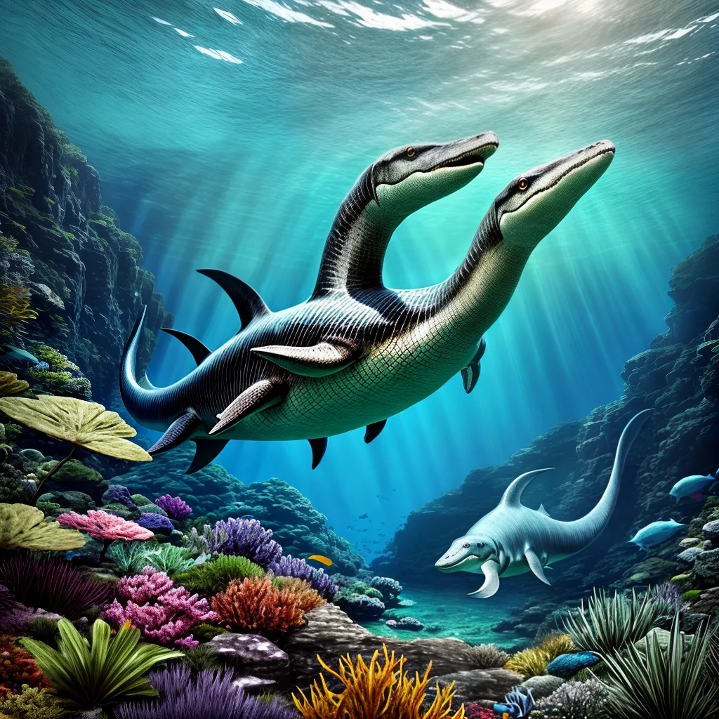 O inconfundível mundo do PLESIOSAURUS: o monstro do lago Ness da pré ...