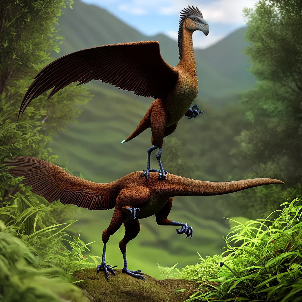 Conheça o CAUDIPTERYX: um dinossauro com penas