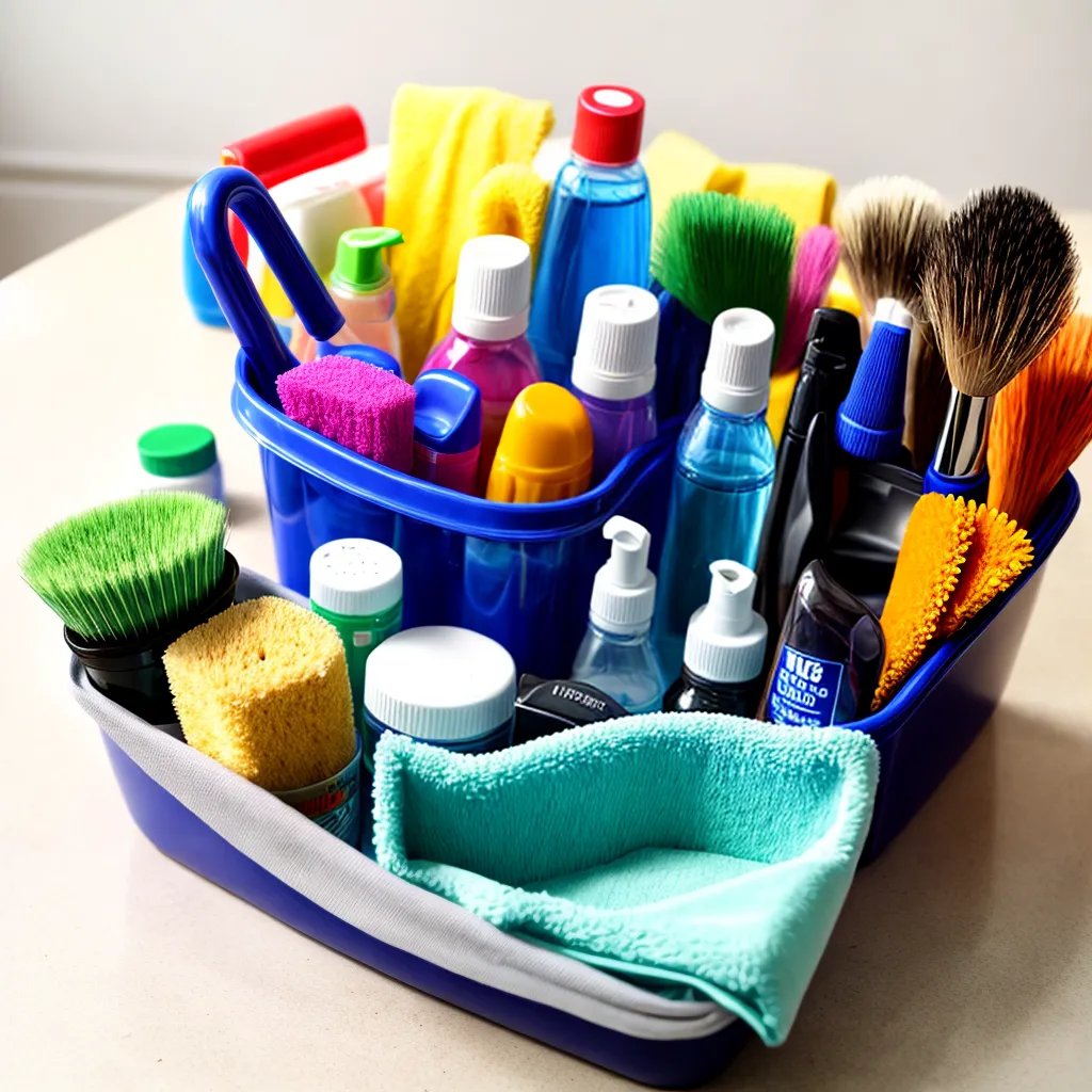 Como fazer um kit de limpeza com saco de lixo e outros utensílios