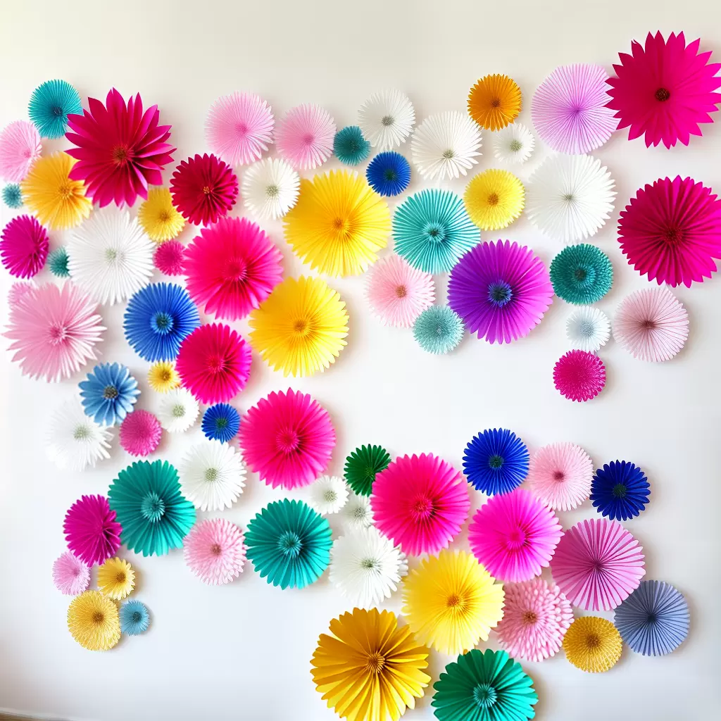 Crie um MURAL de flores de papel 3D