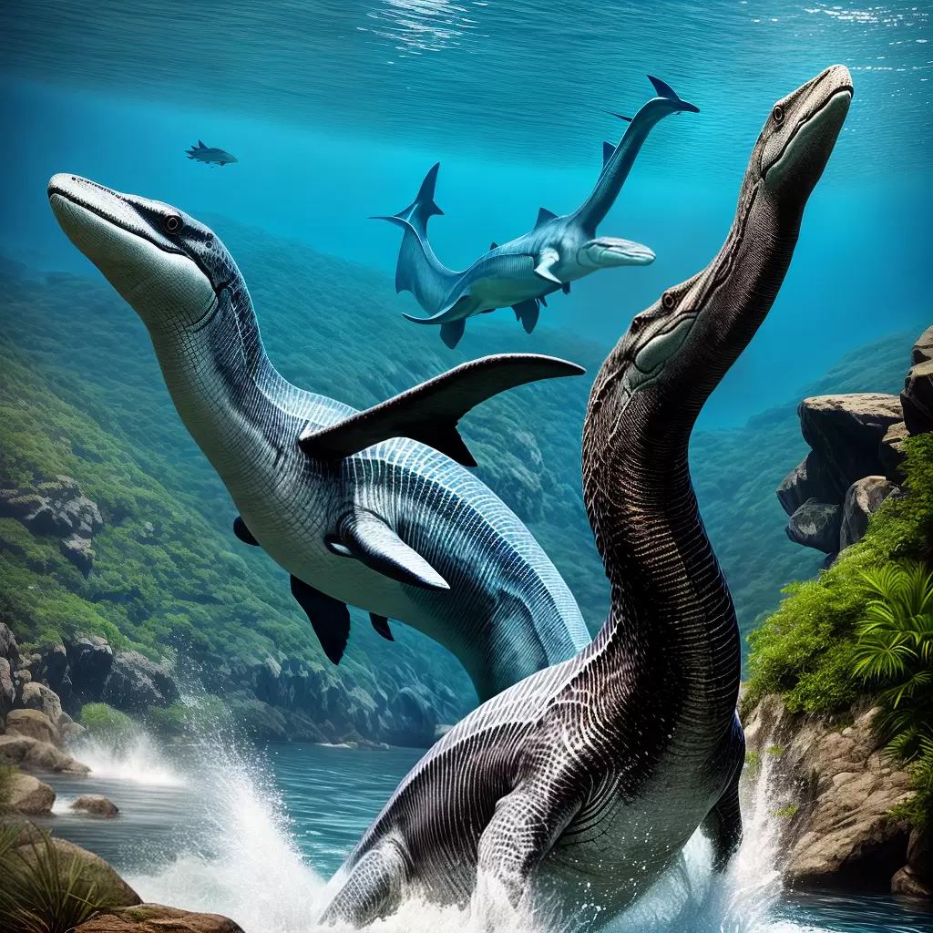 O inconfundível mundo do PLESIOSAURUS: o monstro do lago Ness da pré ...