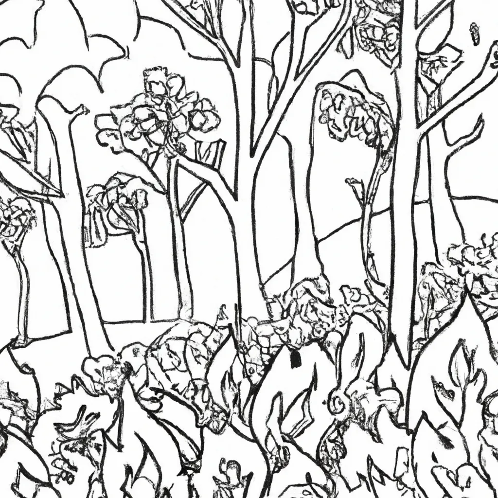 A Cor Do Fogo: Desenhos De Incêndios Florestais Para Colorir