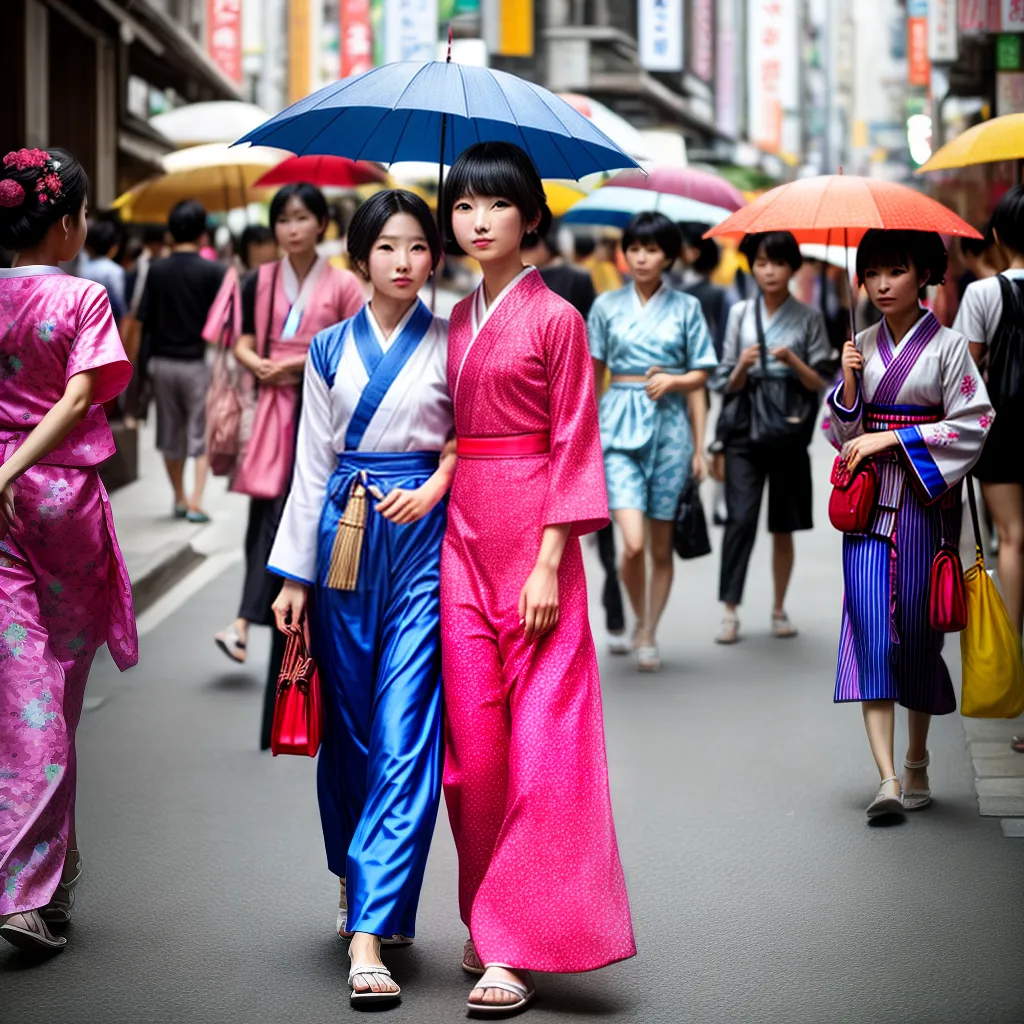 Yukatas e a moda de rua japonesa