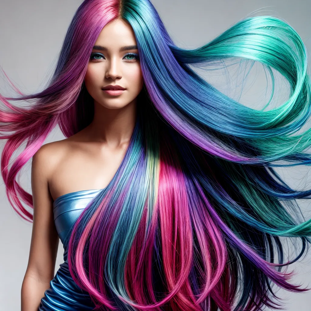 Cabelos com efeito splashlight