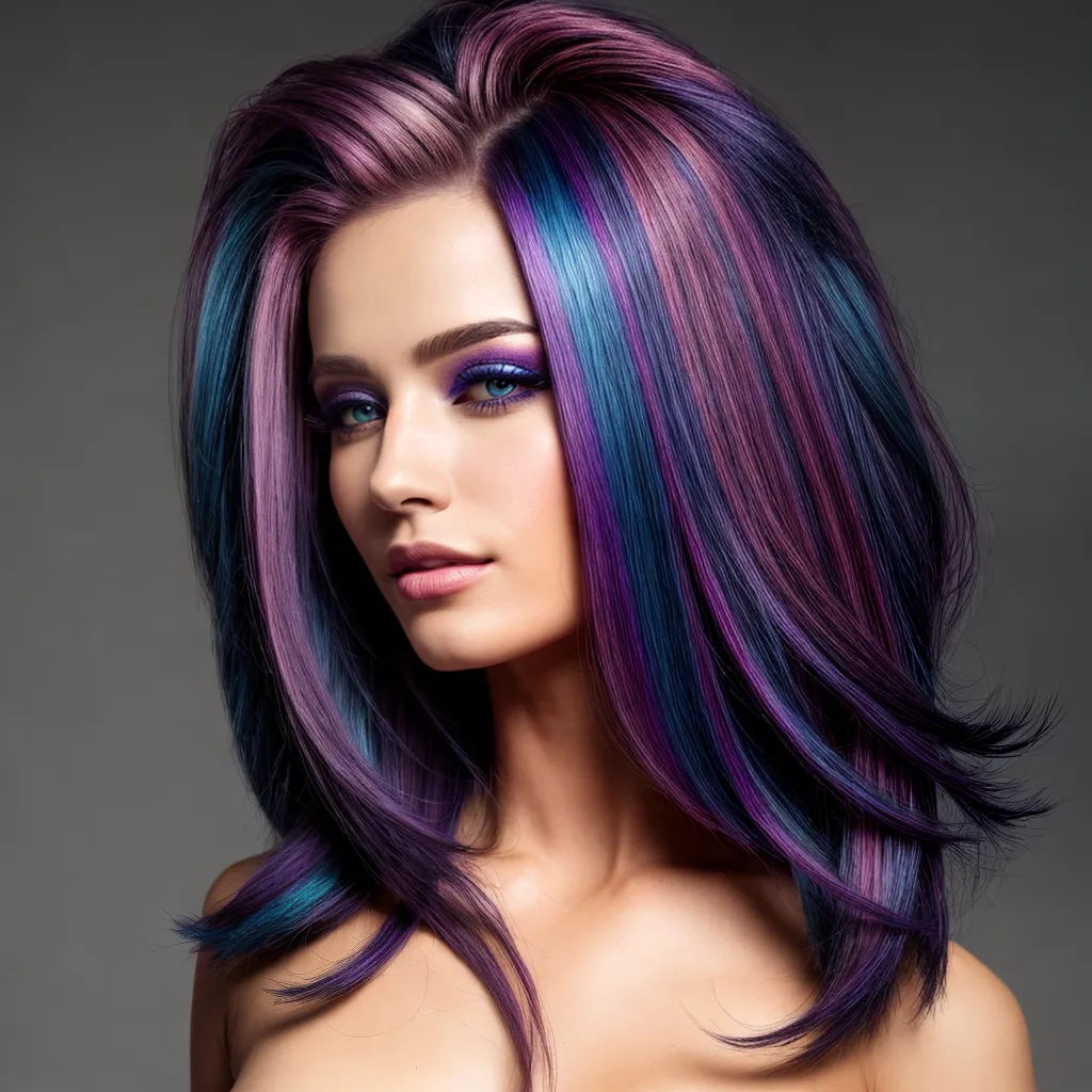 Cabelo com mechas invertidas: inovação e estilo