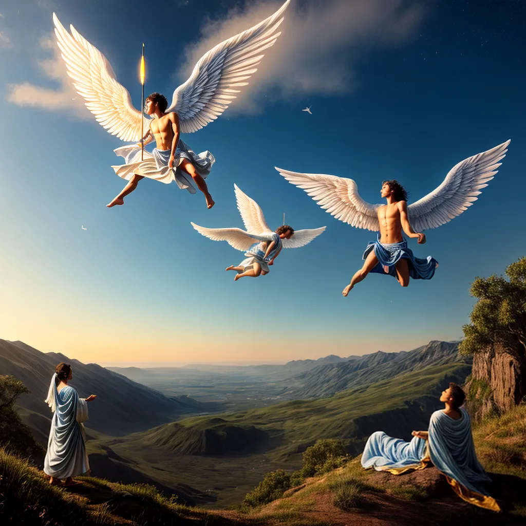 Anjos na Arte: Mensageiros Celestiais Capturados na Tela - 🙏 religiao.app