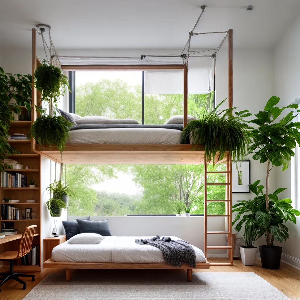 Camas Suspensas: A Nova Tendência para Quartos Pequenos