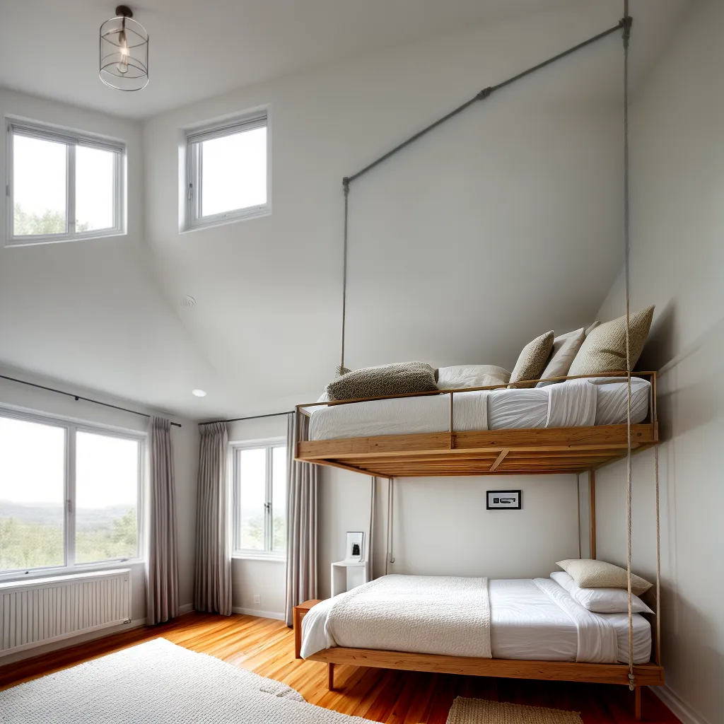 Camas Suspensas: A Nova Tendência para Quartos Pequenos