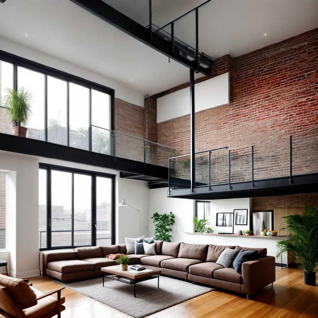 Como criar uma sala de estar estilo loft: um guia completo.