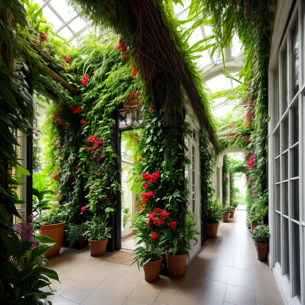 Transformando seu Corredor com Plantas Suspensas